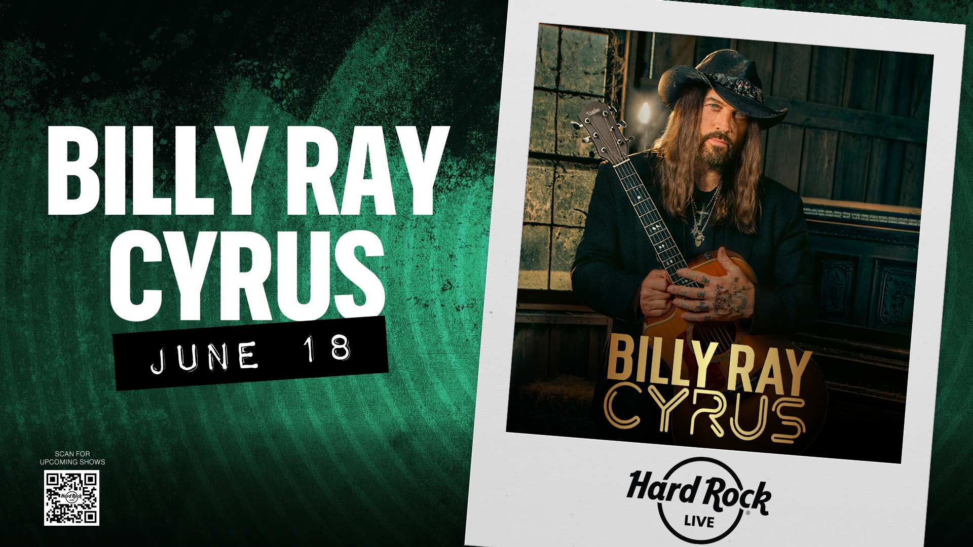 Billy Ray Cyrus to Perform at Hard Rock Live in Catoosa June 18, 2026 ...
